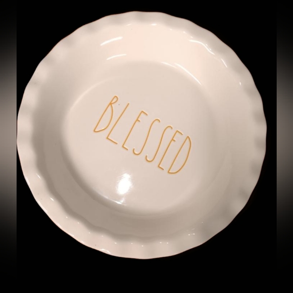 Rae Dunn | Kitchen | Rae Dunn Blessed Orange Letter Pie Plate | Poshmark